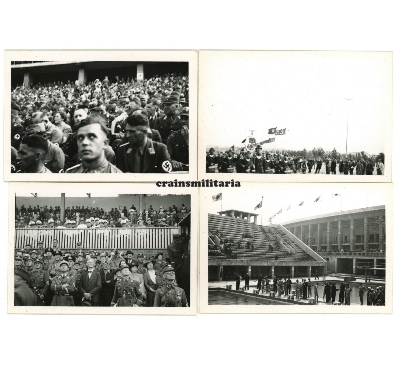 Crain's Militaria - SA members in Olympia 1936, Berlin