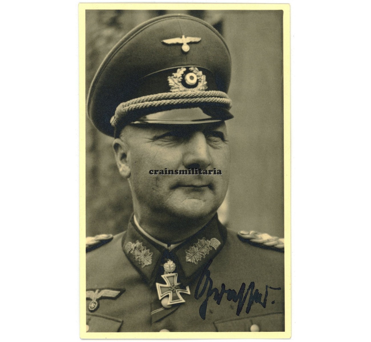 Crain's Militaria - Oak Leaves winner Anton Grasser - wartime signed ...