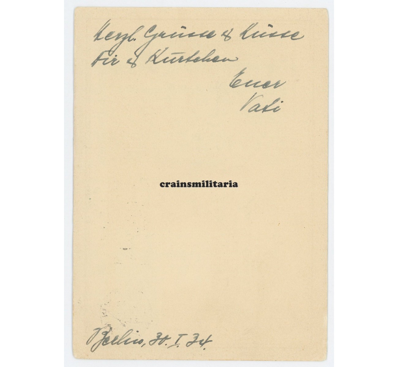 Crain's Militaria - Deutschland über alles postcard, Berlin, Luftschutz ...