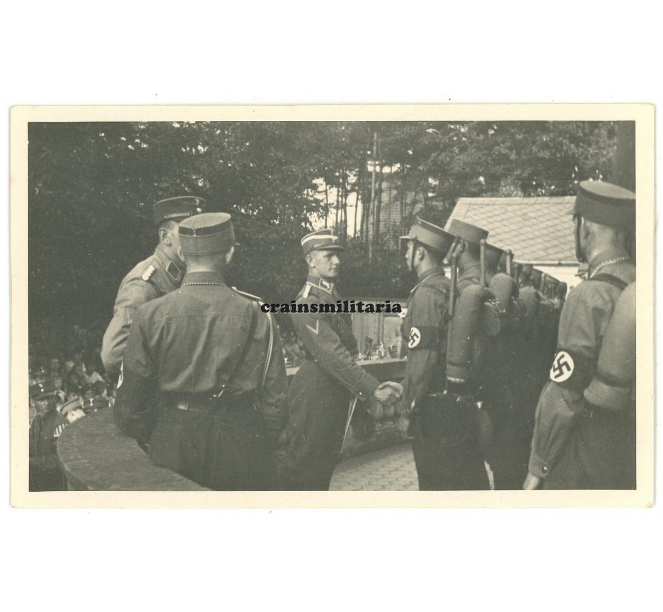 Crain's Militaria - SA-Standartenführer in troop inspection