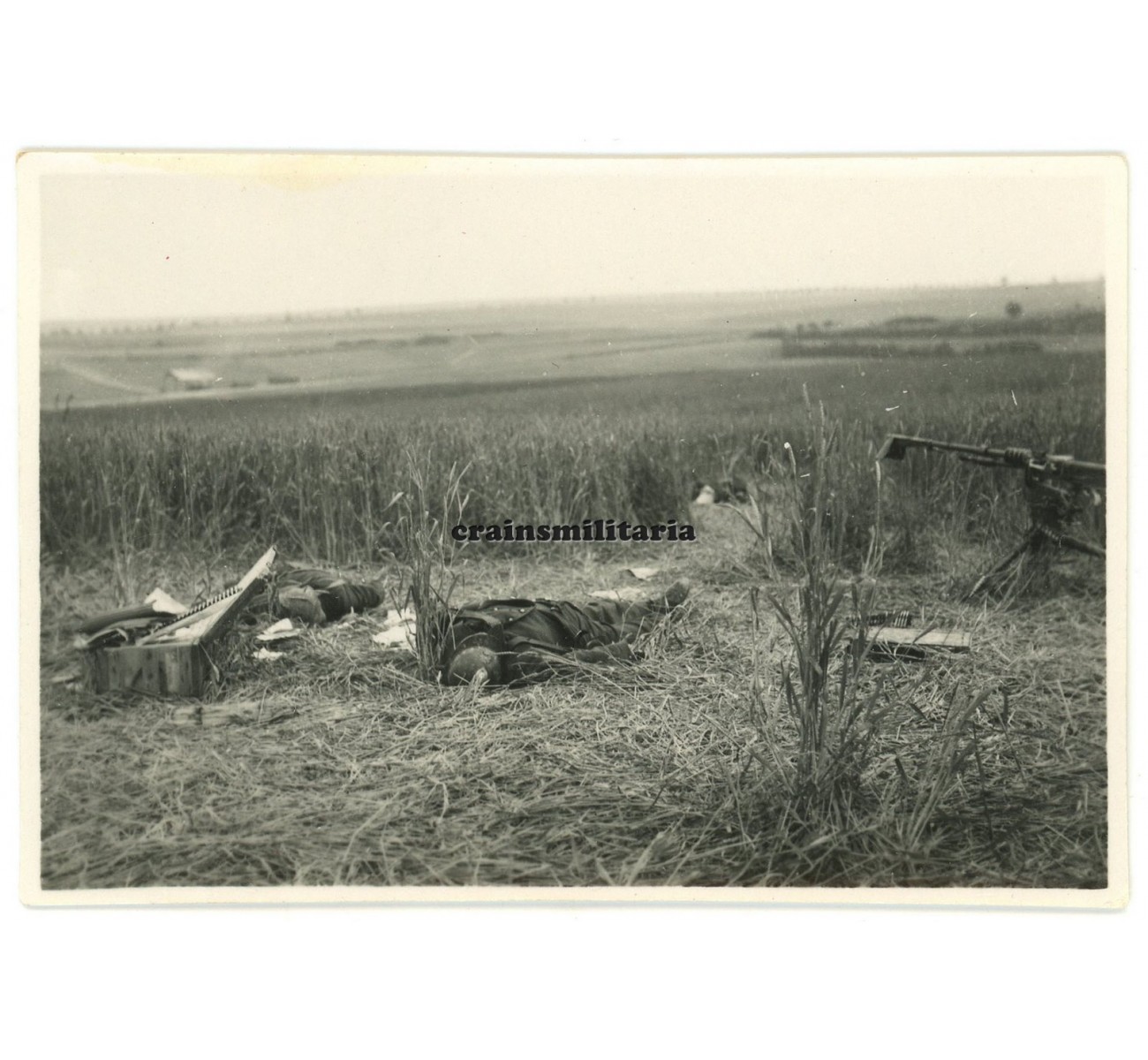 Crain's Militaria - KIA French MG soldier near Rethel