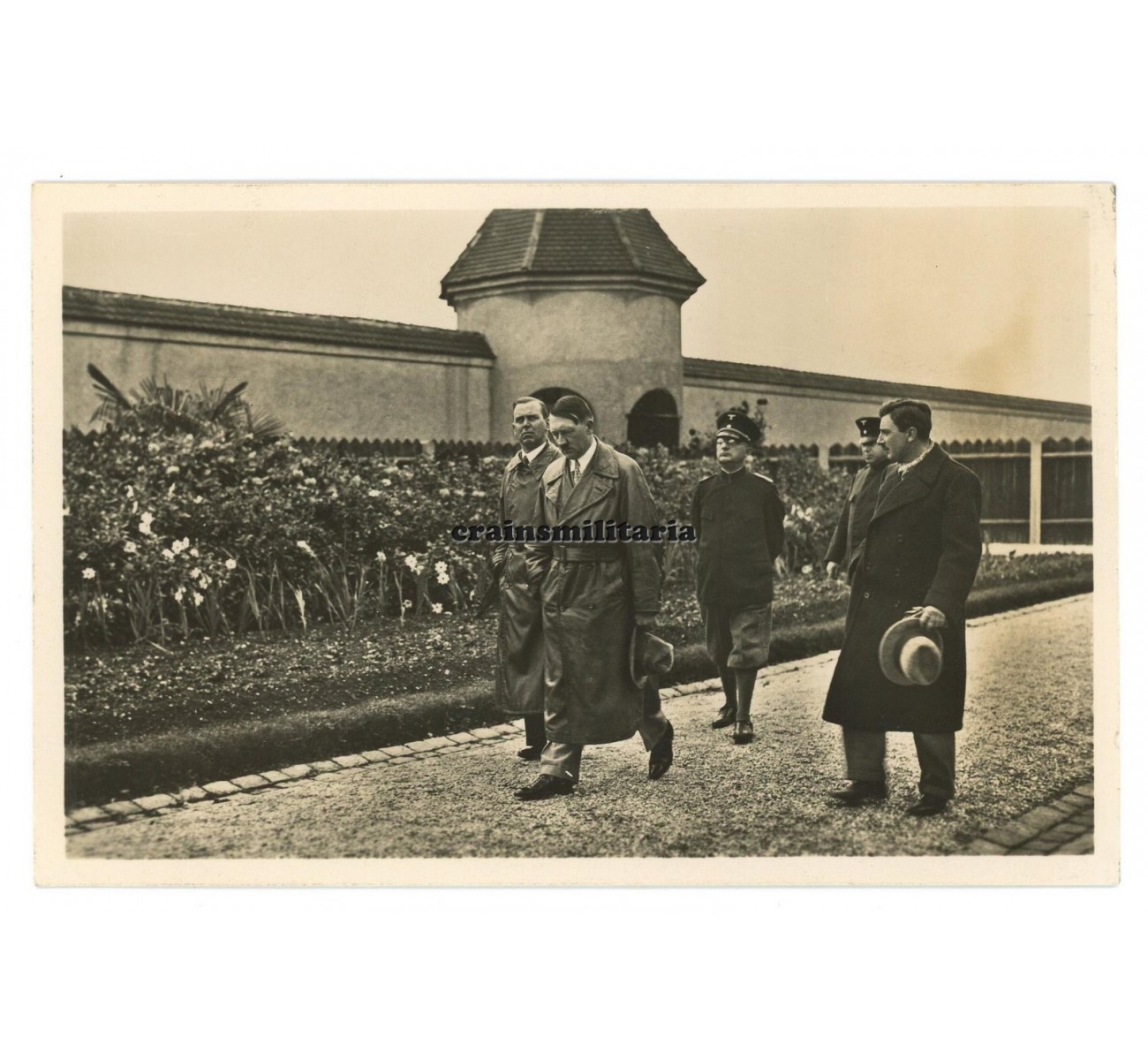 Crain's Militaria - Adolf Hitler in Landsberg prison postcard